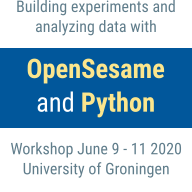 ESCoP 2019 workshop // OpenSesame documentation