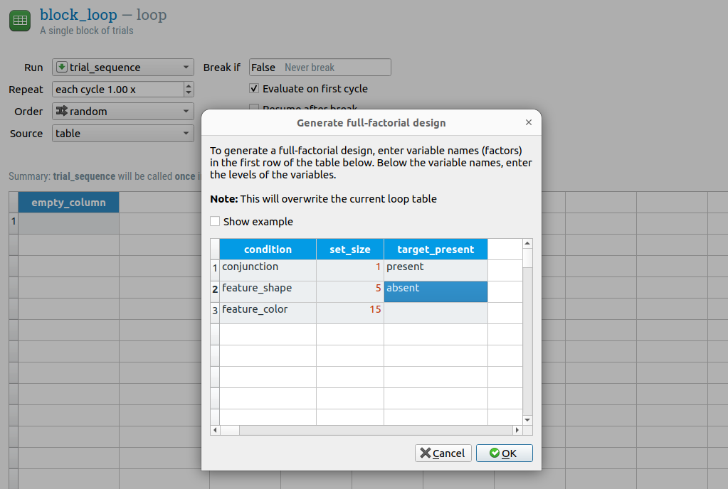 Tutorial intermedio (JavaScript): búsqueda visual // OpenSesame documentation