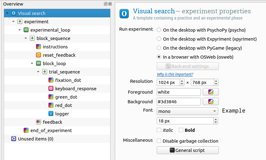 Tutorial intermedio (JavaScript): búsqueda visual // OpenSesame documentation