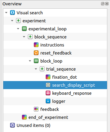Tutorial intermedio (JavaScript): búsqueda visual // OpenSesame documentation