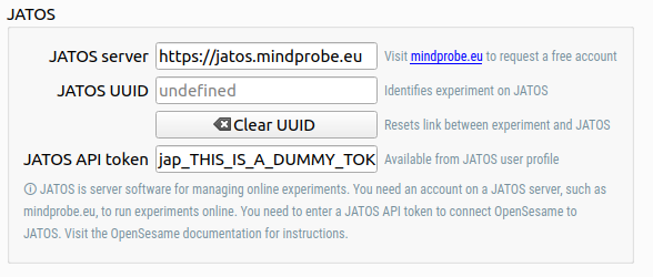 JATOS // OpenSesame documentation