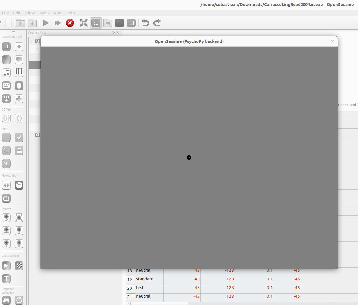 Visual psychophysics with OpenSesame (ECVP2023) // OpenSesame documentation