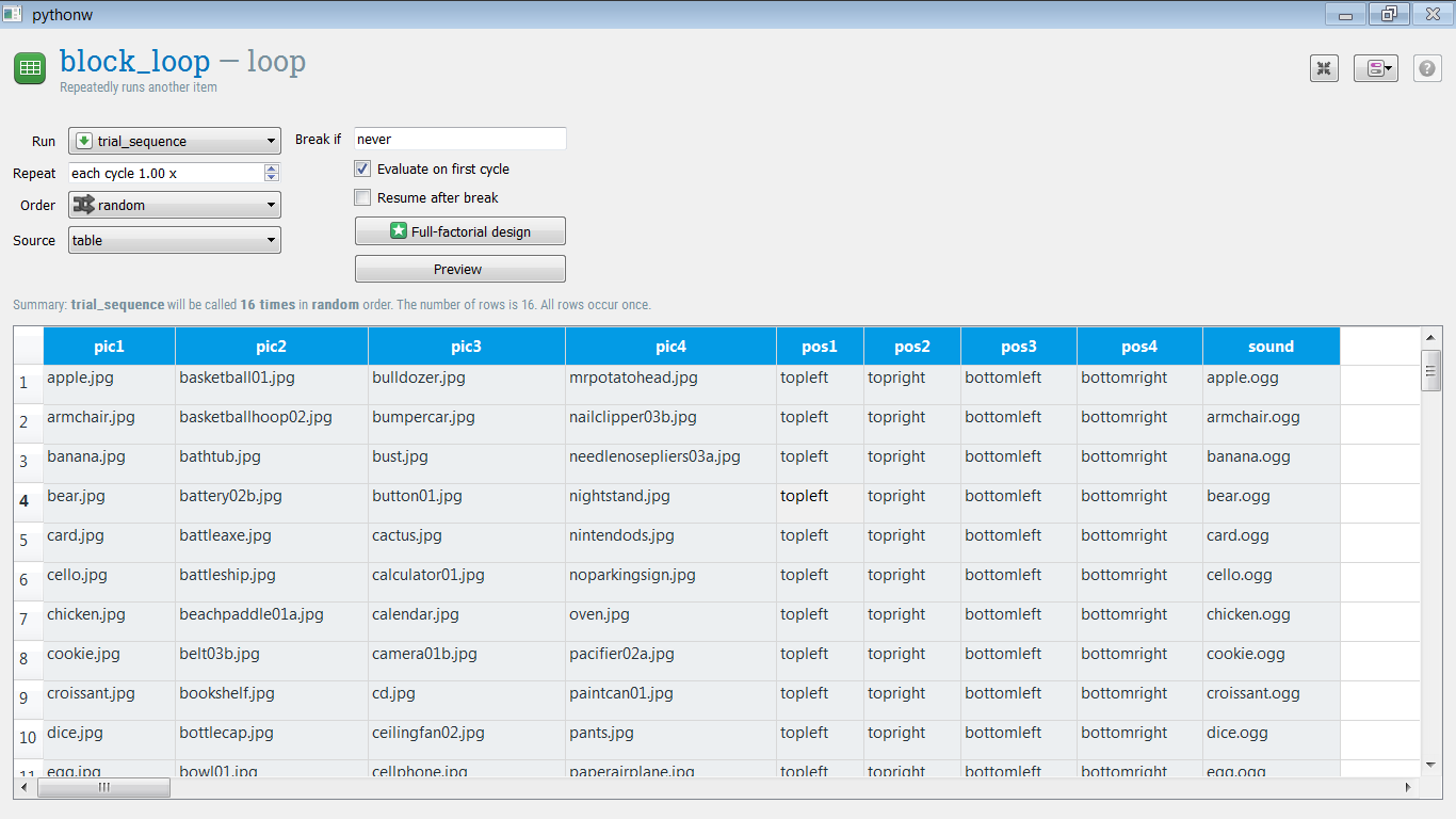 Siena 2018 workshop (Day 2) // OpenSesame documentation