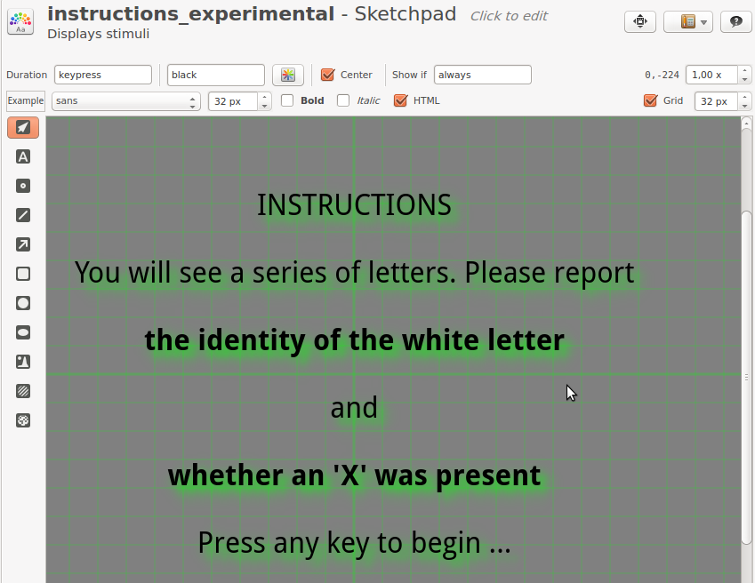 Attentional-blink tutorial (advanced) // OpenSesame documentation