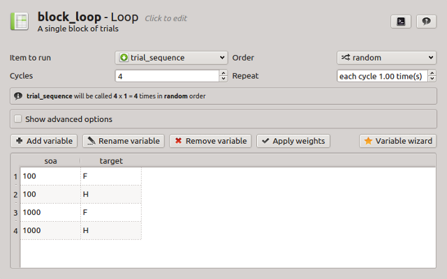 APS tutorial // OpenSesame documentation