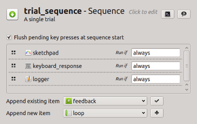 APS tutorial // OpenSesame documentation