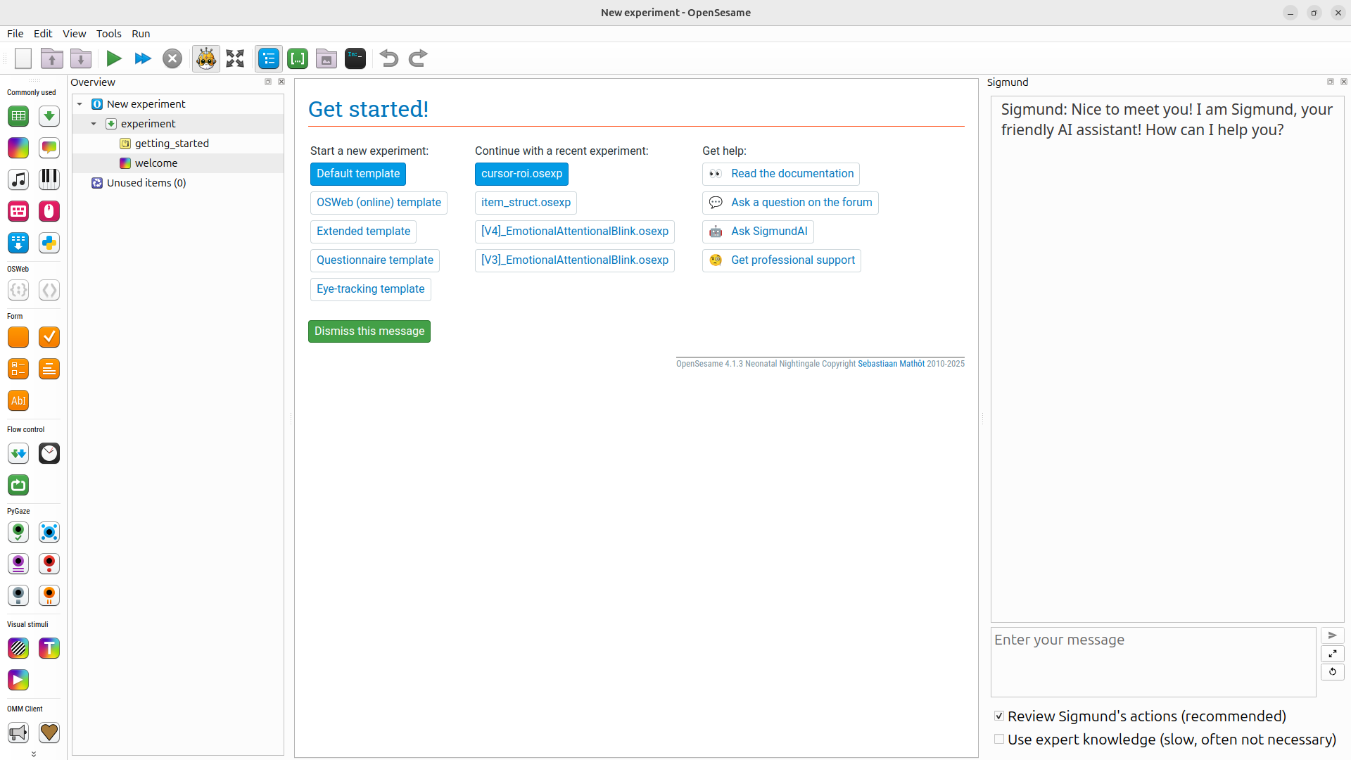 Beginner tutorial: gaze cuing // OpenSesame documentation