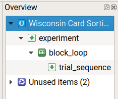 Wisconsin Card Sorting Test // OpenSesame documentation