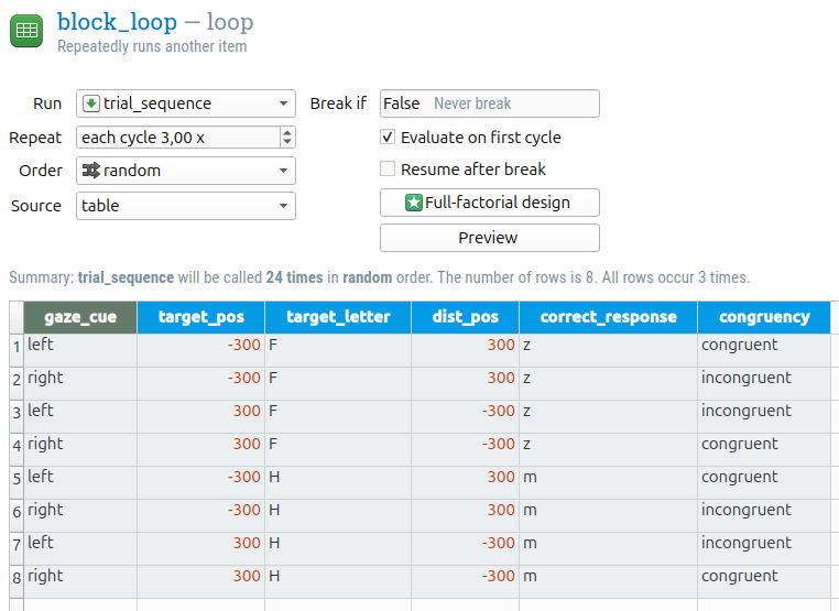 初学者教程：注视线索 // OpenSesame documentation